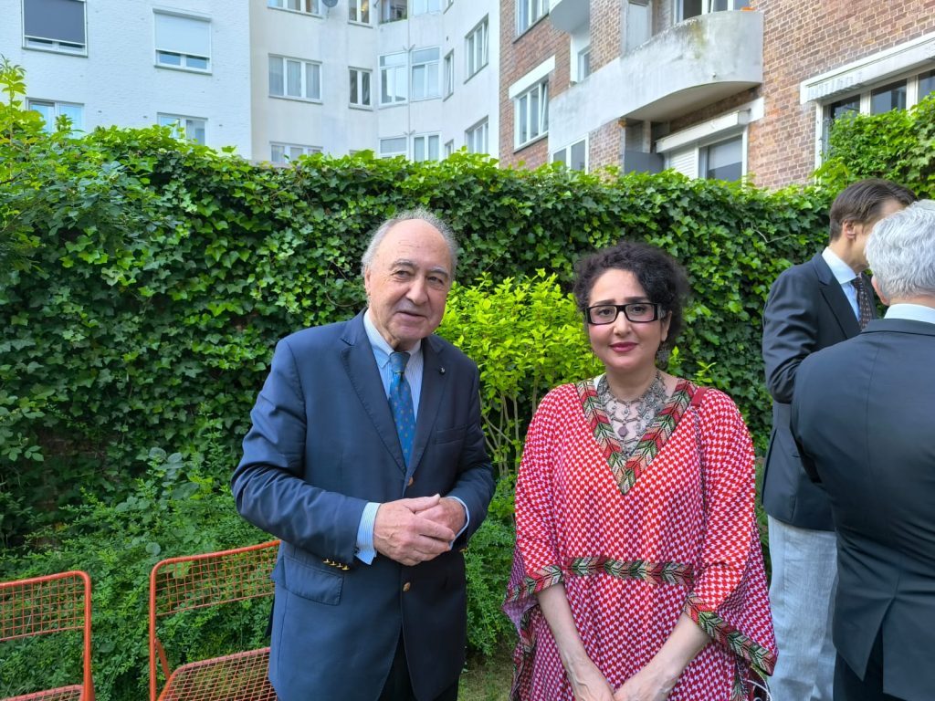 The Ambassador Yves GAZZO with Hthe Ambassador of Jordan Ms Saja MAJALI ...